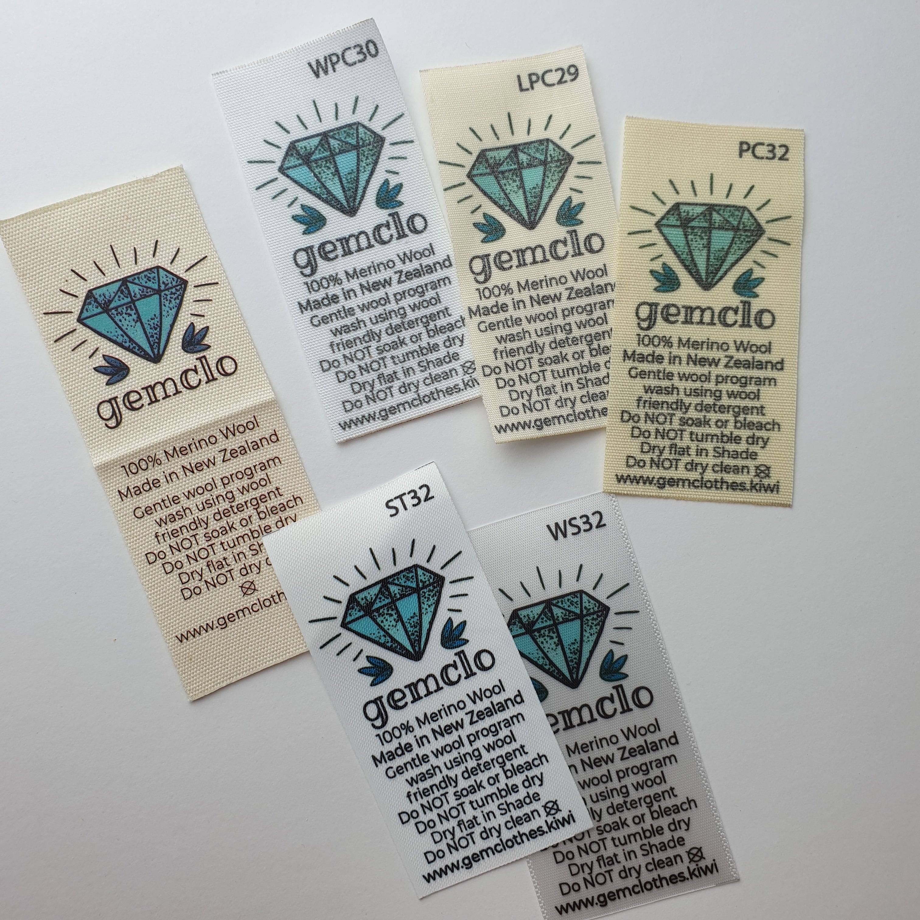 Design your own permanent print washable fabric label: – Workroom Labels