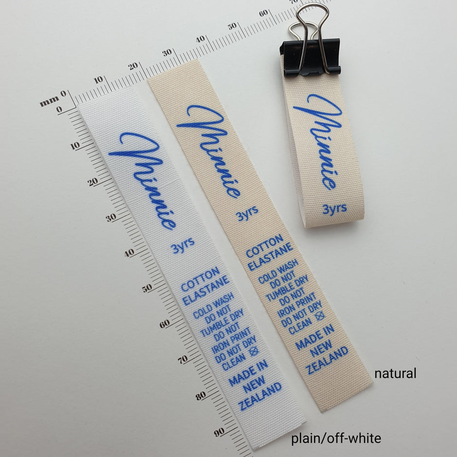 PERMANENT PRINTED LABELS – Workroom Labels